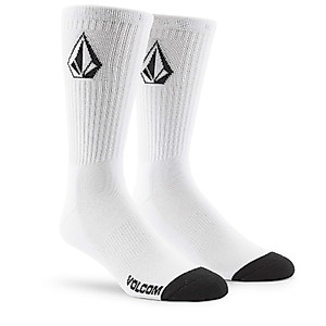 Volcom Men's Full Stone Sock 3-Pack, WHITE, 3 PACK