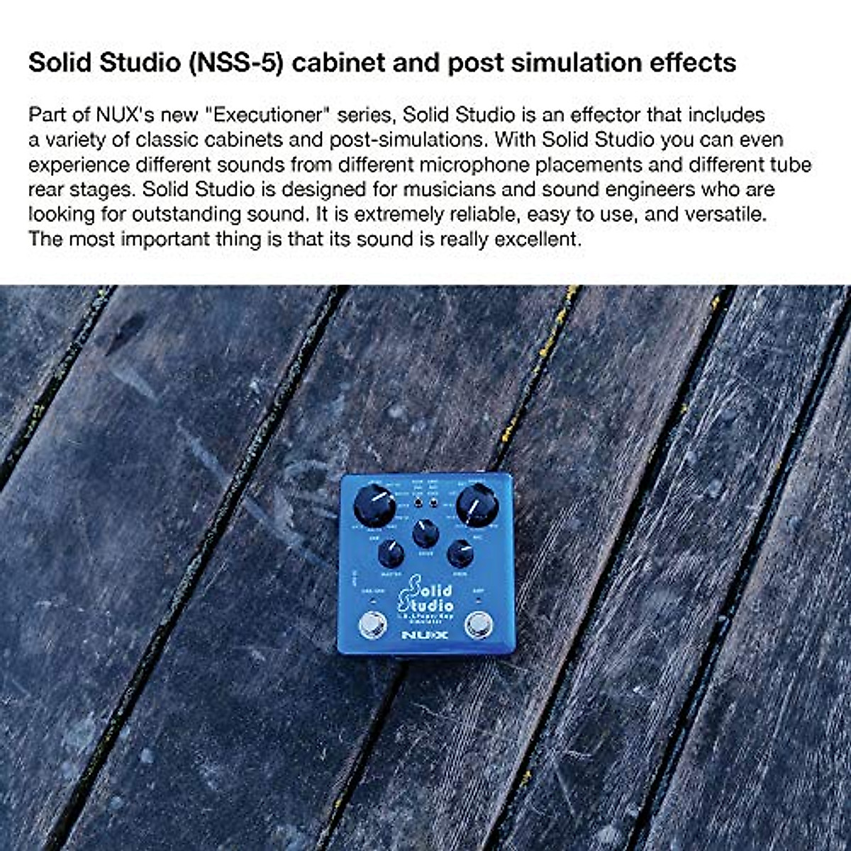 NUX Solid Studio IR Loader and Power Amp Simulator Pedal