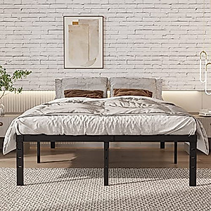Oliway Full Bed Frame, 18 Inch Tall Metal Platform Bed Frame, Heavy Duty 3500lbs Steel Slat Support, Easy Assembly, Noise Free, No Box Spring Needed, Mattress Foundation, Underbed Storage Space