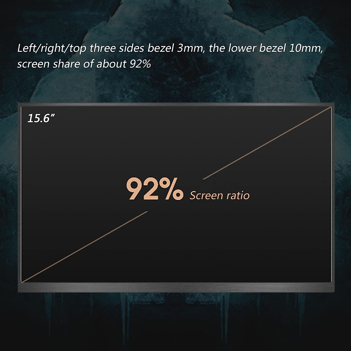 Serchou 15.6-inch IPS HD Portable Monitor with Mobile Phone/Computer/Gaming Console Expansion Support