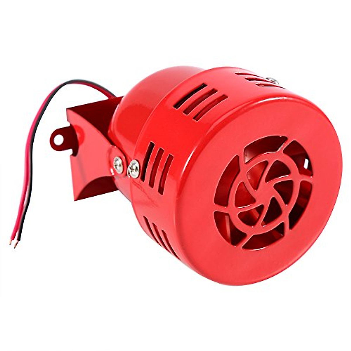 Air Raid Siren 12V Red Automotive Motorcycle Horns Air Raid Siren Horn Car Truck Motor Driven Alarm Loud Electric Motor Driven Horn/Alarm/Siren (Air Raid)