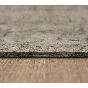 Mohawk Home 4' x 6' Non Slip Rug Pad Gripper 1/4 Thick Dual Surface Felt + Rubber Gripper - Safe for All Floors