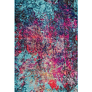 nuLOOM Reva Colorful Abstract Area Rug, 5' x 8', Multi
