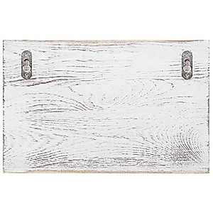 MyGift Whitewashed Wood Wall Mounted Paper Towel Holder for Bathroom, Tri Fold, Multifold, C Fold, Z Fold Disposable Hand Towel Dispenser Guest Restroom