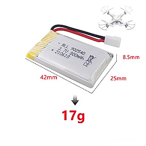 sea jump 5pcs 3.7v 800mAh Lithium Battery with 5-in-1 Charger for Syma X5C X5C-1 X5 X5SC X5SW H5C V931 S5C S5W SS40 FQ36 T32 T5W H42 CW4 UAV 2.4G RC Quadcopter Spare Battery