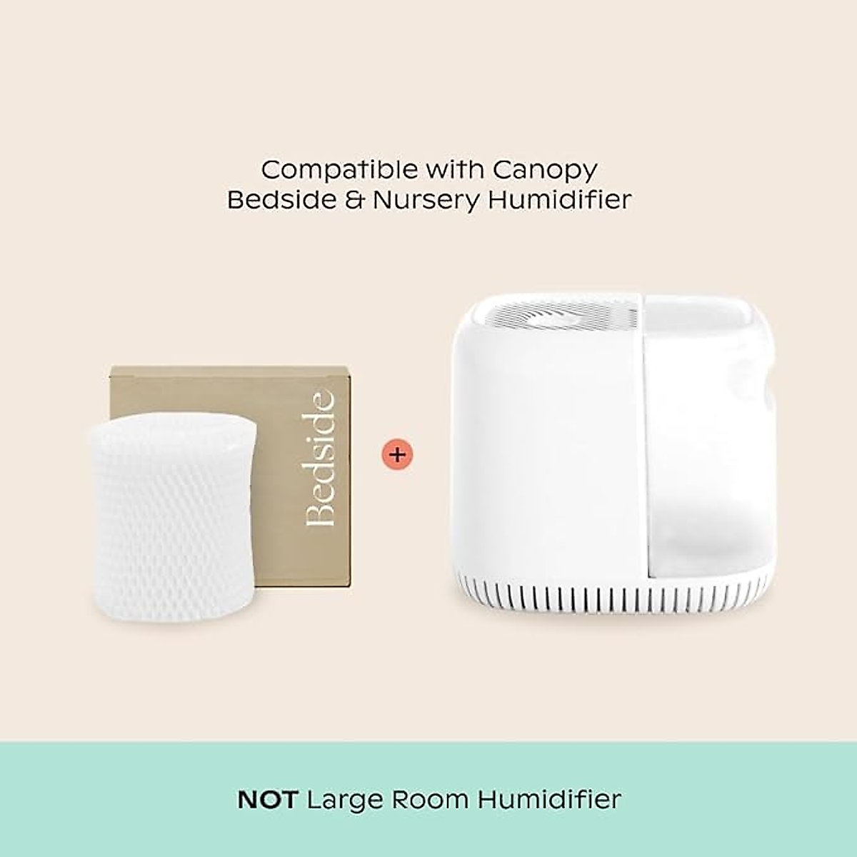 Canopy Original Bedside Humidifier Filters, Pack of 1 Filter Wick, Replacement Filters - Compatible with Canopy Bedside Humidifiers, Made with Wood Pulp, Paper Filter, Replace Every Six Weeks