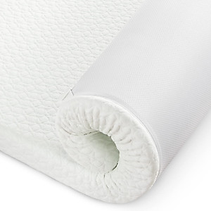 2-Inch Mattress Topper King Size, Assile Medium Firm Memory Foam Mattress Topper with Bamboo Cover, 2-Layer Bed Topper
