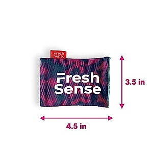 FreshSense - Odor Eliminator + Shoe deodorizer (2 Pack | 100g) Activated Bamboo Charcoal + Minerals - Air Purifying Bags - Natural Freshener Inserts for shoes, bags, gloves and more (Dyna Blend)