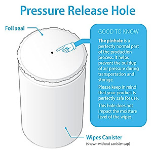 AWOW Professional CPAP Cleaning Wipes - Unscented 100% Cotton, Make CPAP-Mask-Cleaning easy for Daily CPAP/BiPAP Mask Maintenance, 62 CPAP Wipes per Canister. (3pk, 186 Wipes)