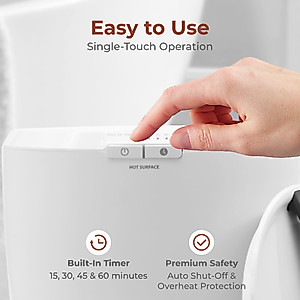 SereneLife Counter Towel Warmer Bucket - with Customized Fragrance for Spa and Bathroom, Luxury Towel Heater, Auto Shut off, Fits 1 large Towel, Blanket, Bathrobe, PJs (Black)