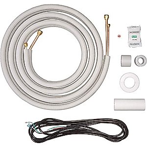 Senville 16 Ft. Insulated Copper Line Set for Mini Split Air Conditioner, 3/8" & 5/8" OD, White
