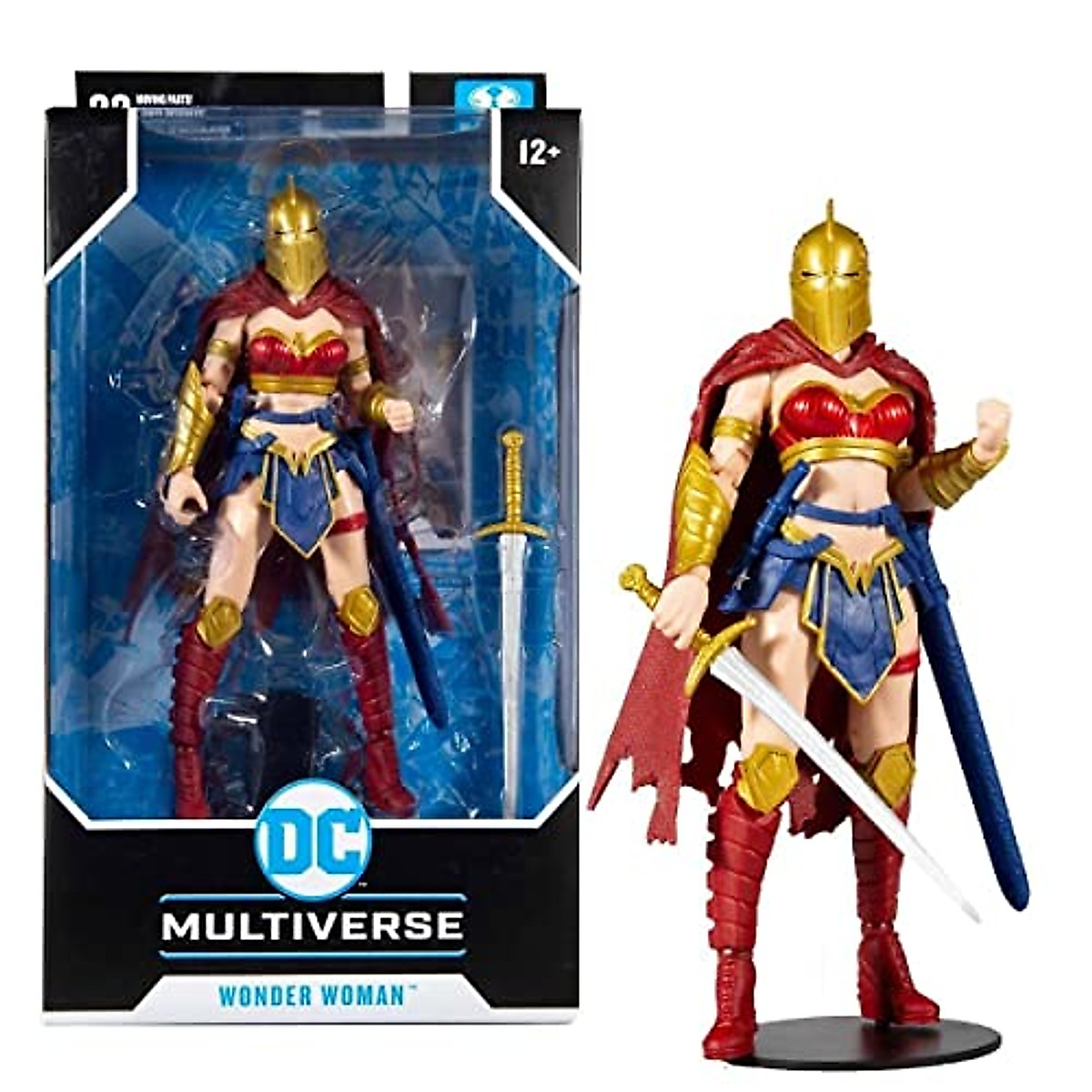 DC Multiverse 7 Inch Action Figure Comic Series - Wonder Woman with Helmet of Fate