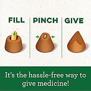 GREENIES PILL POCKETS for Dogs Capsule Size Natural Soft Dog Treats, Cheese Flavor, 15.8 oz. Pack (60 Treats)