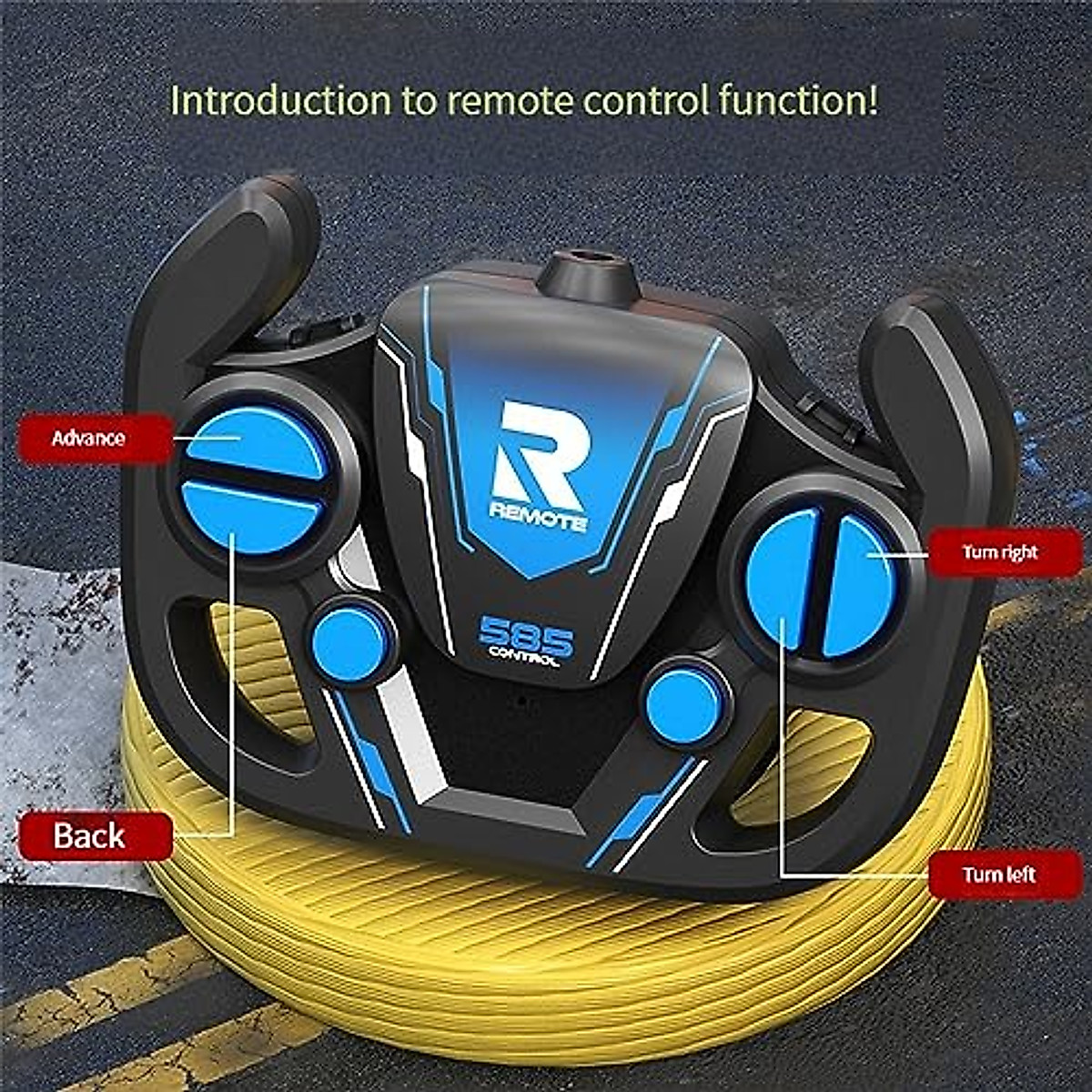 Hot6sl Remote Control Car 2.4ghz, Rc Drift Car with 4-Channel Remote Control, Electric Remote Toy Racing, Toys for Boys Girls Outdoor Educational Sensory, 8.3x3.7x2.2 in