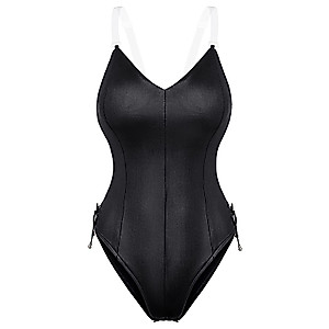 Womens Bunny Costume Girl Bodysuit Anime Role Costume Senpai Cosplay Bodysuit One Piece Stockings Set（Black S