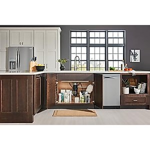 Moen Prep Series Disposer 1/2 Horsepower Continuous Feed Garbage Disposal featuring Fast Track Technology, Power Cord Included, GT50C