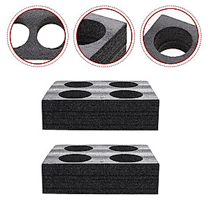 Mobestech 2 Pcs Cup Holder Tray Cupholder Tray Foam Cup Holder Beverage Cup Holder Coffee Mug Holder Stand Disposable Trays Takeout Packing Tray Drink Holder Drinks Tray Cup Carrier