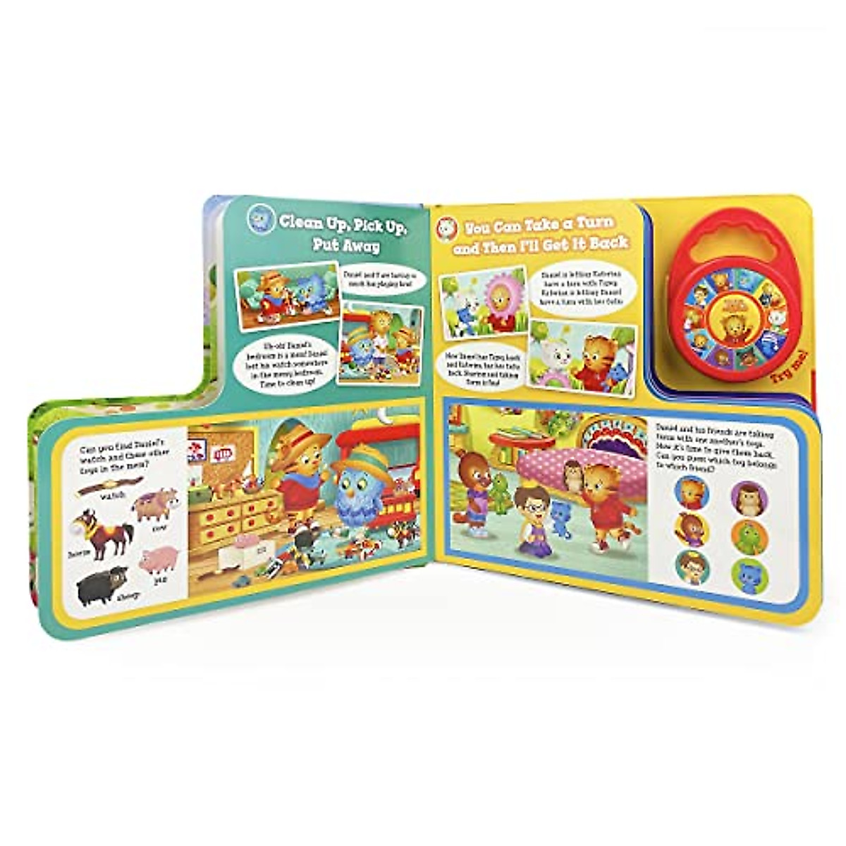 Daniel Tiger It's A Beautiful Day to Play - Children's Deluxe Music Player Board Book: Includes Detachable Toy Portable Musical Sound Machine