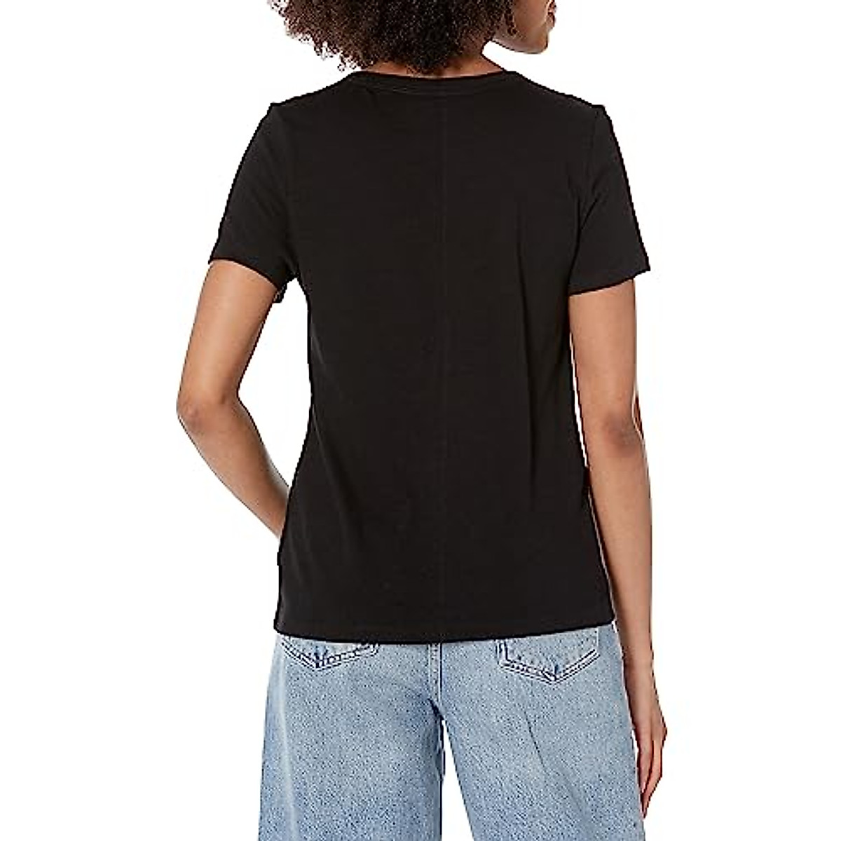 GAP Womens Forever Soft T-Shirt True Black V2 L
