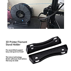 2Pcs 3D Printer Filament Spool Holder ABS Rolls Stand Holder with Bearing Adjustable for PLA ABS Rolls