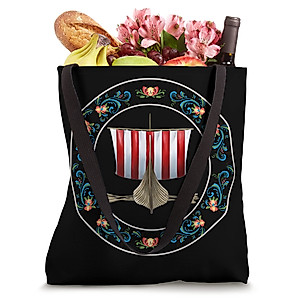 Scandinavian Viking Rosemaling Norway Gift Tote Bag