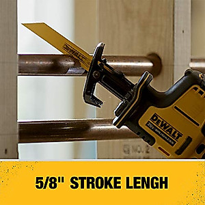 DEWALT ATOMIC 20V MAX* Reciprocating Saw, One-Handed, Cordless, Tool Only (DCS369B)