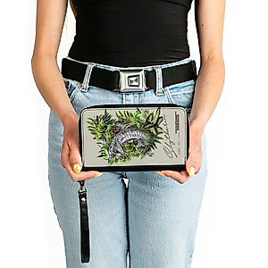 Buckle-Down Women's PU Zip Around Wallet Rectangle-Harry Potter, 7.5"x4.5"