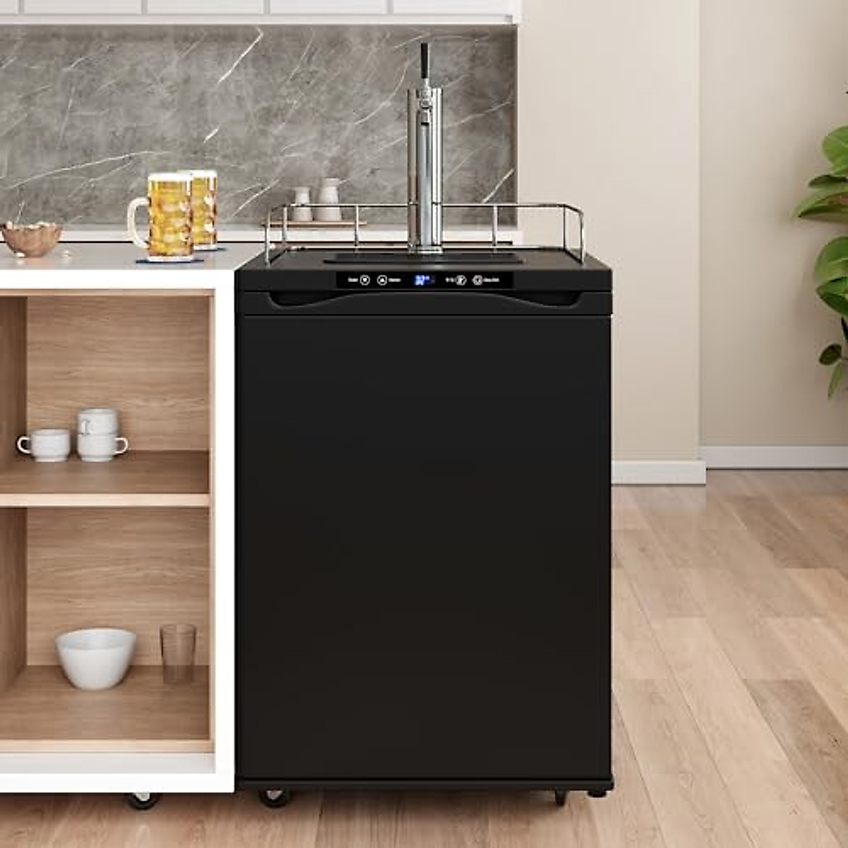 EdgeStar KC3000 Full Size Kegerator with Digital Display - Black