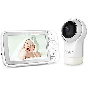 Hubble View Pro 5" Video Baby Monitor with Camera and Audio, NightVision Baby Camera Monitor Pan Tilt Zoom; 2Way Talk, Lullabies & Room Temp Monitoring, 1000ft Range, Secure Baby Monitor No WiFi