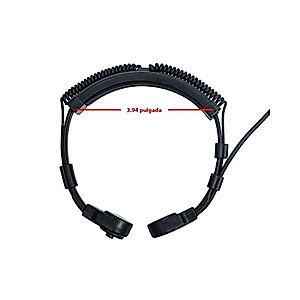 Sarcia Tactical Throat Mic Headset Earpiece with U94 Tactical PTT Compatible with Kenwood Baofeng UV-5R BF-888S BF-F8HP BF-F9 UV-82 UV-82HP UV-82C Walkie Talkies 2 Way Radio