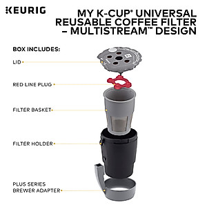 Keurig My K-Cup Universal Reusable Filter MultiStream Technology - Gray