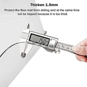 Clear PVC Desk Chair Mat Area Rugs Office Desk Chair/Dining Table Floor Protector Mat, HD Transparent Carpet Hallway Hardwood Floors Mat Protect Pad, Non-Skid, Waterproof, 80/100/120/140cm wide for Of