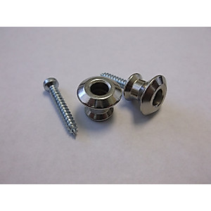 Dunlop Buttons Only (2) For Dual Design Strap Lock System - NICKEL