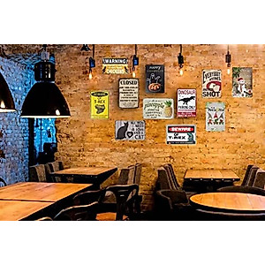 EYSL Notice We Swim Naked Our Pool Our Rules Pool Rules Metal Signs Warning Signs Swimming Pool Sign Aluminum Sign Wall Decor 8x12 Inches Tin Sign for Pool Beach Garden