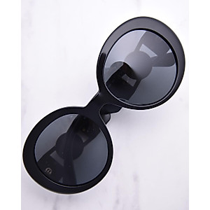 Versace Woman Sunglasses Black Frame, Dark Grey Lenses, 55MM