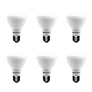 EcoSmart 75-Watt Equivalent BR20 Dimmable Energy Star LED Light Bulb Soft White (6-Pack)