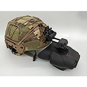 Nightfox Click Dovetail Helmet Adapter for Night Vision Goggles - Compatible with Nightfox Swift, Red, Cape and Wilcox G24 Helmet mounts
