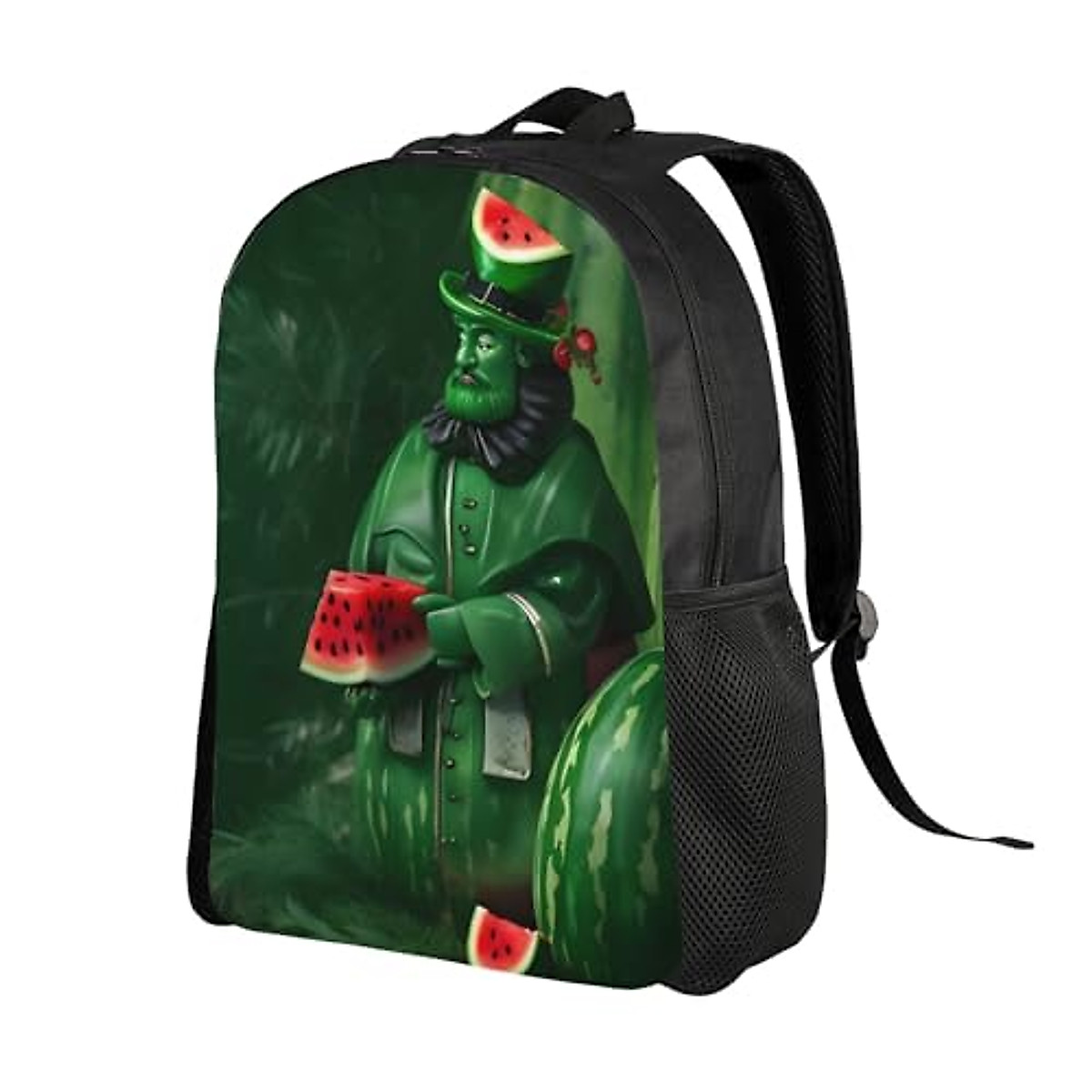 AthuAh Patrick'S Watermelon Festival Large Capacity Travel Backpack, *Casual Backpack, Adjustable Shoulder Strap, Suitable For Men And Women