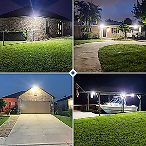 SANSI 4000LM Motion Sensor Outdoor Light 30W LED Flood Lights Outdoor with Ceramic Tech., 5000K Dusk to Dawn Security Light,320 Degree Wide Angle Illumination for Garage Yard Patio Bright Pro Series