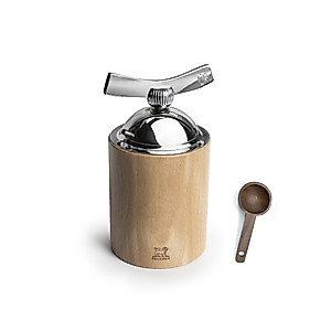 Peugeot Isen-Flax Mill Fax Seed, Natural 7 x 7 x 13 cm - With Wooden Spice Scoop