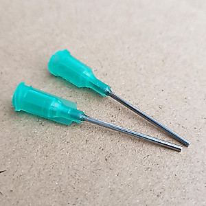 100PCS Syringe Dispensing Needles With Luer Lock 18 Ga x 1 Inch Length Industrial Unsterilized Blunt Tip