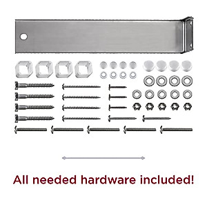 Step2 Atherton Extra Large Mailbox & Post, Weather Resistant, Large Outdoor Mailboxes, Made of Durable Plastic, Easy to Install, Flag Included, Onyx Black