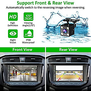 Double Din Car Radio with Bluetooth, Voice Control Apple CarPlay Screen, Mirror Link, 7 Inch HD Capacitive Touchscreen Car Play, Backup Camera, Subw, USB/SD Port, Multimedia Player AM/FM Car Stereo