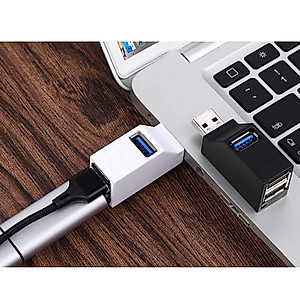 3 Ports USB 3.0 HUB, USB3.0 to USB3.0 2USB2.0 for PC Laptop Notebook Tablet (Black)
