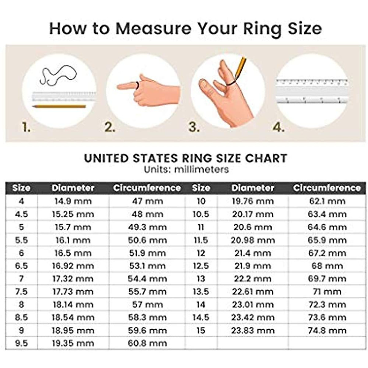 EternalDia 14K Rose Gold 1/4 Cttw Round Diamond Starburst Solitaire Enhancer Guard Band Ring Size 7.5 for Women (0.25 Cttw, Color I, Clarity I2)