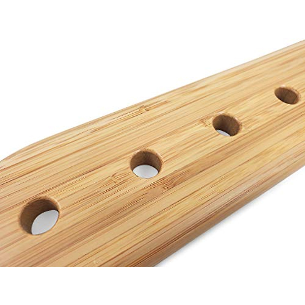 BamPaddle Bamboo Paddle - 1/2" Thick Wooden Rug Paddle with Airflow Holes, Light Weight and Super Durable with Attitude. Beautiful Smooth Finish & Chamfered Holes