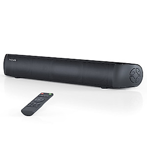 Fosi Audio A3 Small Sound Bars for Computer, Mini Soundbar Speaker for Phone,Projector, 18" Bluetooth Speakers for RV,Garage,Bedroom,Small Space