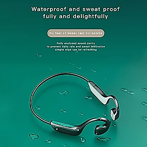 Niaviben Sports Earphone Bone Conduction Headphones Bluetooth Ear Hook Waterproof Wireless Not in The Ear Headset