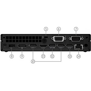 Lenovo ThinkCentre M70q Gen 2 11MY000TUS Desktop Computer - Intel Core i3 10th Gen I3-10105T Quad-core (4 Core) 3 GHz - 8 GB RAM DDR4 SDRAM - 128 GB M.2 PCI Express NVMe SSD - Tiny - Black