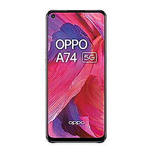 Oppo A74 5G Dual CPH2197 128GB 6GB RAM Factory Unlocked (GSM Only | No CDMA - not Compatible with Verizon/Sprint) International Version - Space Sliver